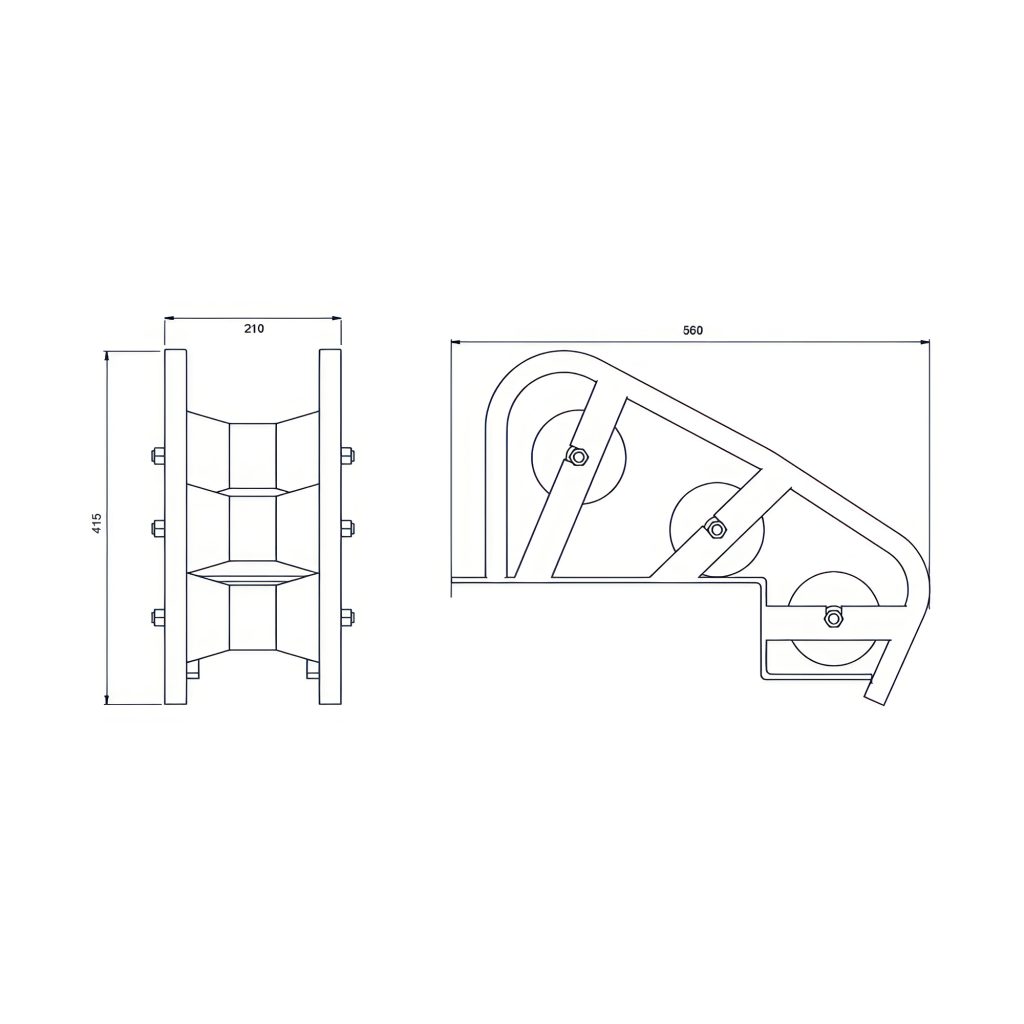 EDGE MOUNT MANHOLE LEAD-IN CABLE LAYING ROLLER (HEAVY DUTY) | For Sale ...