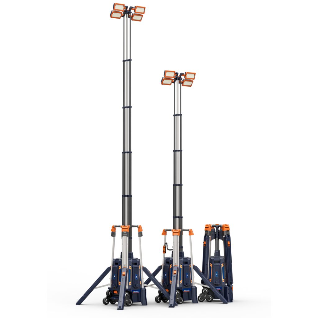 Coming TL-500 Portable Rechargeable Light Tower 5.3m Tall (Three ...